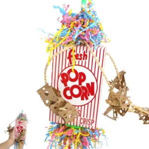 bonka bird toys 2318 popcorn explosion medium large bird toy amazons conure african greys and other similar birds