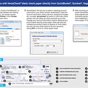 VersaCheck HP OfficeJet Pro 8210 MXE MICR Check Printer X1 Platinum Check Printing Software Bundle, Black