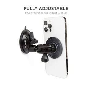 hula+ MagSafe - Mirror/Bathroom/Shower Phone Holder for iPhone 14, 13, 12, Pro, Pro Max, and Mini. Multi-use Everyday Phone Mount with Magnetic Attachment, MagSafe Compatible