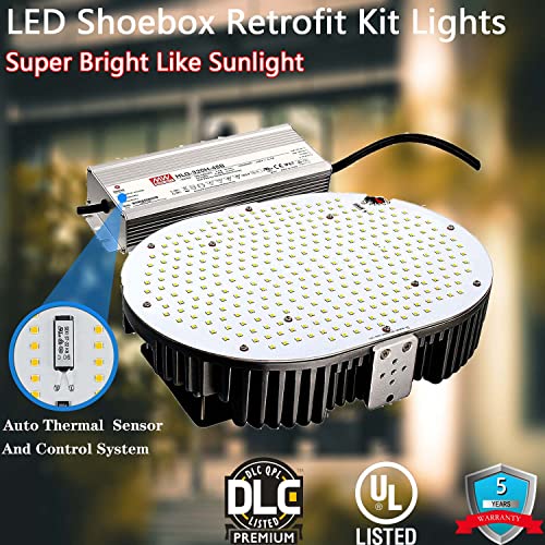 300W LED Retrofit Kit with Power Supply, 40500 LM 5000K Daylight Shoebox LED Retrofit Kit Light (1000W MH/HID Eq) E39 Mogul Base for Parking Lot Lights, High Bay Lights UL DLC Certified (300W 1-Pack)