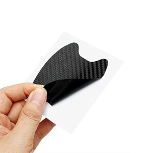 BRAVECOW 4PCS Universal 3D Car Door Handle Protector Film Carbon Fiber Waterproof Anti-Scratch Sticker Paint Guard for Car Vehicle