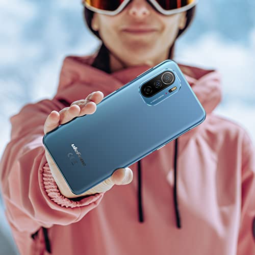 Ulefone Note 13P Unlocked Cell Phones, 4GB + 64GB, 6.5'' FHD+ Screen, 20MP Dual Rear Camera +16MP Front Camera, 8-core Processor, Dual Sim 4G Smartphone, 3-Card Slot Design, NFC, Android 11- Blue