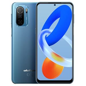 Ulefone Note 13P Unlocked Cell Phones, 4GB + 64GB, 6.5'' FHD+ Screen, 20MP Dual Rear Camera +16MP Front Camera, 8-core Processor, Dual Sim 4G Smartphone, 3-Card Slot Design, NFC, Android 11- Blue