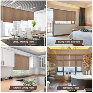 RED GRAPES Roller Window Shades,Light Filtering Roller Shade,Window Blinds,Roll Up and Down Blinds for Home,Easy to Install(Coffee, 58'')