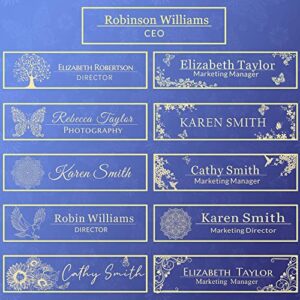 SDHSGSB Office Personalized Name Plate for Desk, Custom Desk Nameplate Plaque for Woman, Engraved Crystal Office Decor Gifts 8"x 1.4"x 3.5" (Eagle)