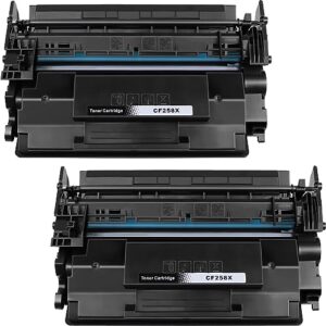 FERUERW 58X Toner Cartridges High Yield（Black 2-Pack） Replacement for paserjet pro M404dn M404n M404dw pro MFP M428fdn M428fdw M428dw M404 M428 Printer Compatible with CF258X CF258A 58X 58A.