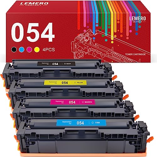 054 054H Compatible Toner Cartridge Replacement for Canon 054 054H CRG-054 Toner Cartridge Set for imageCLASS MF641Cw MF644Cdw MF642Cdw LBP622Cdw MF640C LBP620 Printer Black Cyan Magenta Yellow