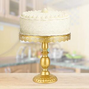 Gold Cake Stand Set Gold Metal Round Cupcake Stand for Wedding Birthday Party (8In/10In/12In)