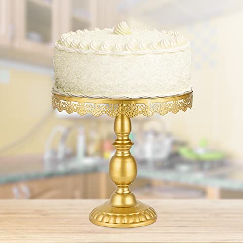 Gold Cake Stand Set Gold Metal Round Cupcake Stand for Wedding Birthday Party (8In/10In/12In)