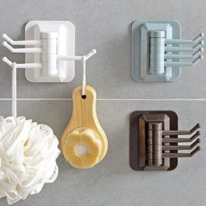 htdbkdbk household sticky hook strong punch-free creative multifunctional hook rack wall sticker hook, blue, one size