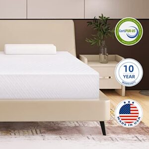 Opoiar California King Mattress,10 Inch Green Tea Gel-Infused Memory Foam Mattress,California King Size Mattress in a Box for a Cool Sleep & Pressure Relief,Medium Firm Feel,Made in USA