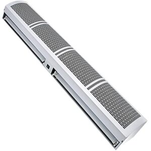 VEVOR 59 Inch Speeds 2285/2515 CFM Commercial Indoor Air Curtain for Doors with 2 Switches, 110V Unheated, White