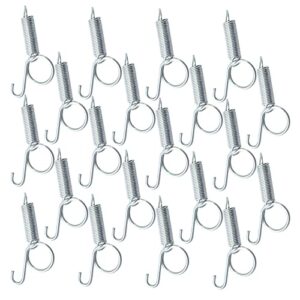 20 pack pet cage door latch spring hook quail cage j clips for wire cages the door latch cat spring cage latch for fixing wire cage door pet dog cat bunny birds hamsters