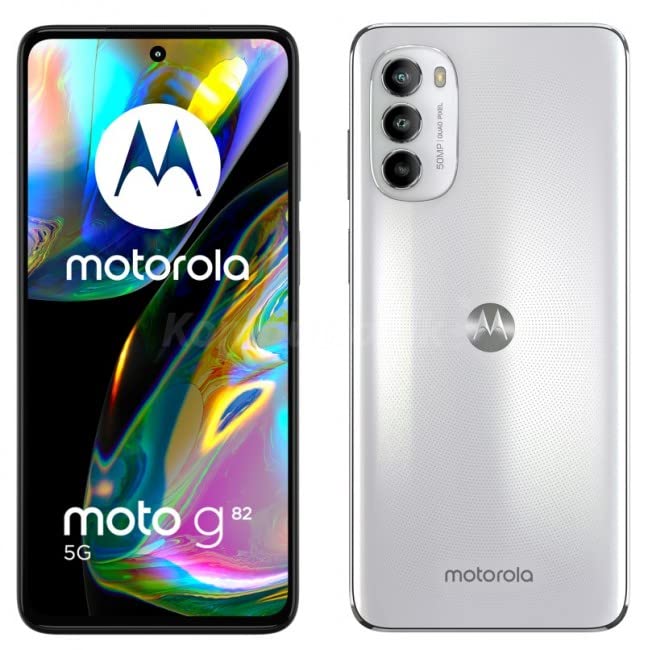 Motorola Moto G82 Dual SIM 128GB ROM + 6GB RAM (GSM only | No CDMA) Factory Unlocked 5G Smartphone (White Lily) - International Version