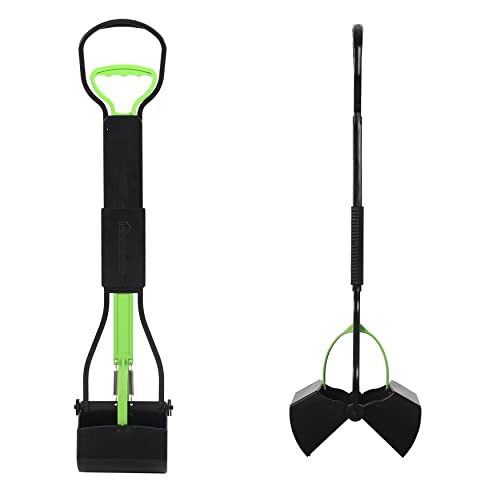 Living Express Pooper Scooper for Large Dogs with Long Handle, Premium and Durable Material for Easy Grass and Gravel Pick Up