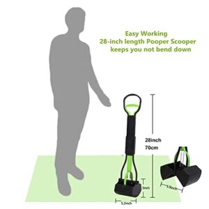 Living Express Pooper Scooper for Large Dogs with Long Handle, Premium and Durable Material for Easy Grass and Gravel Pick Up