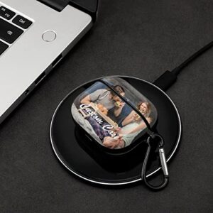 Personalized Name Photo Headphone Cover Compatible with AirPod 3rd, with Keychain, Personalized Gift for Boys Girls Kids Women Men, Shock Absorption Hard Opaque