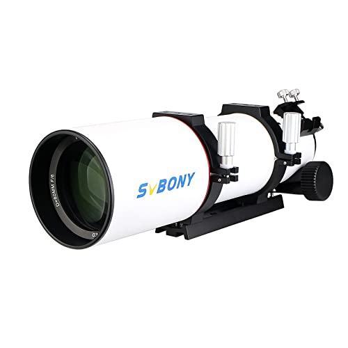 SVBONY SV550 APO Triplet Refractor, 80mm F6 OTA with 2.5 inches Micro-Reduction Rap Focuser, Astronomy Telescope Adults for Deep Sky Astrophotography and Visual