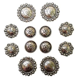 berry conchos with screws back rhinestone horse saddle