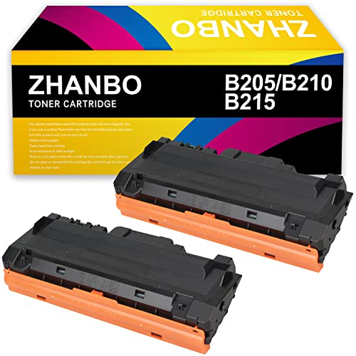 ZHANBO 106R04347 106R04346 Remanufactured Black Toner Cartridge Compatible with Xerox B205 B210 B215 B205NI B210DNI B215DNI Printers 2 Pack 3000 Pages