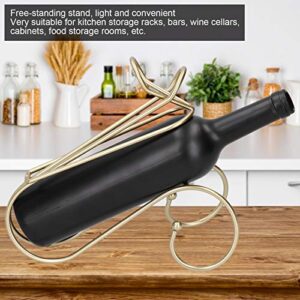 yaogohua Wine Bottle Holder Stand Gold Countertop Tabletop Wine Rack Single Bottle Tabletop Metal Wine Rack Home Gift Kitchen Gift Wine Shelf