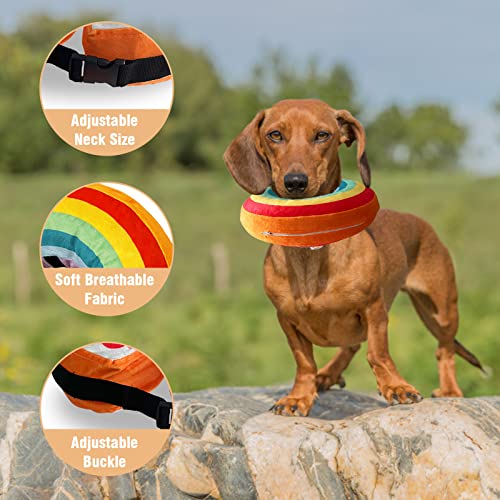 Inflatable Dog Cone Collar for Large Medium Small Dogs, Soft Cone Collar for Dogs Cats, Donut Dog Cone Alternative After Surgery S