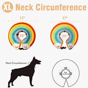 Inflatable Dog Cone Collar for Large Medium Small Dogs, Soft Cone Collar for Dogs Cats, Donut Dog Cone Alternative After Surgery S