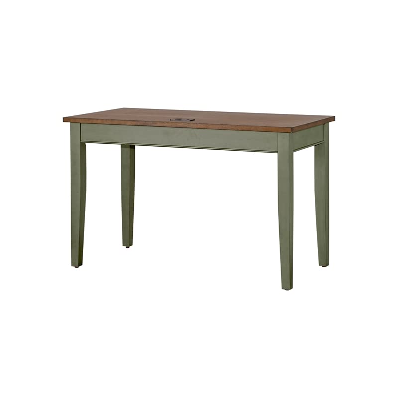 Martin Furniture Farmhouse Wood, Writing Table, Office Desk, Sage Green