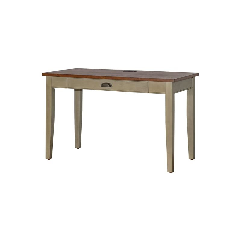 Martin Furniture Farmhouse Wood, Writing Table, Office Desk, Sage Green