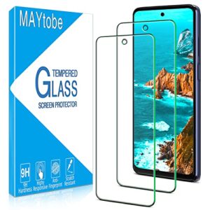 maytobe [2 pack] tempered glass designed for motorola moto g stylus (2022) / moto g stylus 5g (2022) screen protector, bubble free, easy to install