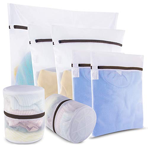 GOGOODA 7 Set Laundry Mesh Bags Delicates Plus 2 Set Sneaker Shoe Wash Bags