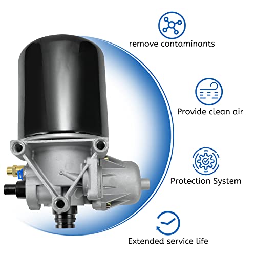 ZIQUN Air Dryer Assembly for Meritor Wabco System Saver 1200 Series Replaces R955205 TR955205 4324130010