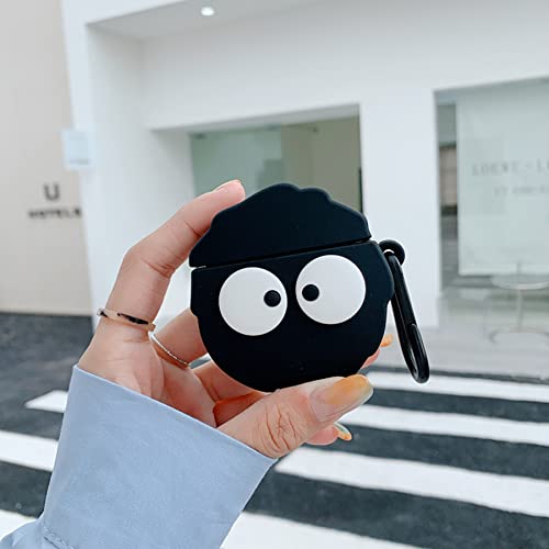 AOLABOKY Earphone Case for Huawei Freebuds 4,Cute Cartoon Silicone Headset Case with Keychain,Headphone Protective Case Compatible with Huawei Freebuds 4 (Briquettes)