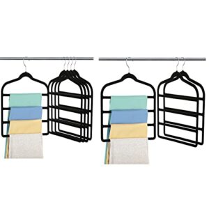 velvet pants clothes hanger space saving non-slip pants shorts hanger, myfolrena jeans slack trousers hangers multiple velvet hanger closet organizer storage and organization for jeans,scarf,tie