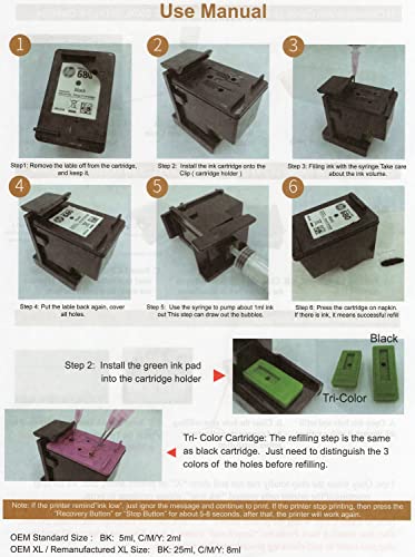 HEMEINY 5 Bottles Ink and Ink Refill Kits Compatible with Canon Ink Cartridges PG-275 CL-276 PG-275XL CL-276XL 275XL 276XLSeries