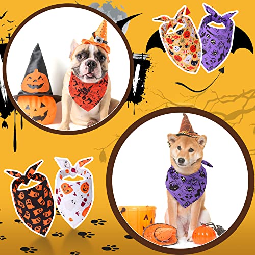 20 Pack Halloween Dog Bandanas Large Girl Boy Dog Bib Dog Scarf Holiday Dog Bandanas Pet Bandana Dog Handkerchief for Small Medium Large Dogs Accessories Dog Outfit Halloween Birthday Festival Supply