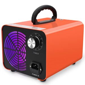 vtar ozone machine generator 20,000 mg/h high capacity generator,ozone machine odor removal,for large space area, home,basement,hotel, car,smoke,pet.（orange）