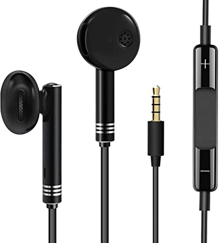 EVO6 Earbuds,Wired Ear Buds Headphones with Stereo Bass Driven Sound,Earphones Fits Small Ear,Comfortable and Secure Fit,Earbuds with Microphone and Volume Control,Decent Packing,3.5 mm Plug,2022