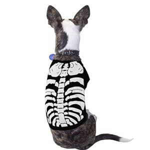 Halloween Skeleton Costumes for Pets Dogs Cats Funny Pets Kitten Puppies Dress Up Apparel Clothes (Skeleton,L)