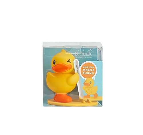 Little Yellow Duck Cute Phone Stand - Silicone Animal Phone Stand, Portable Phone Stand, Widely Compatible with Various Types of Smartphones and Tablets