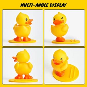 Little Yellow Duck Cute Phone Stand - Silicone Animal Phone Stand, Portable Phone Stand, Widely Compatible with Various Types of Smartphones and Tablets