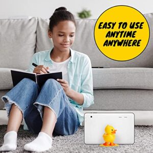 Little Yellow Duck Cute Phone Stand - Silicone Animal Phone Stand, Portable Phone Stand, Widely Compatible with Various Types of Smartphones and Tablets