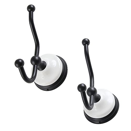 Kingston Brass BAK1117MB Victorian 2-Piece Robe Hook, Matte Black