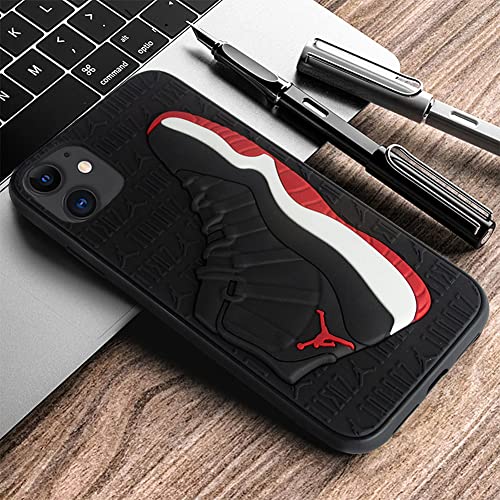 XMKMHomeLove Compatible with iPhone 11 Case Design 3D Clear Basketball Pattern Heavy Duty Shockproof Full Body Rugged Hard+Soft Silicone Drop Protective Men Cover for iPhone 11 6.1 inch Cool Black