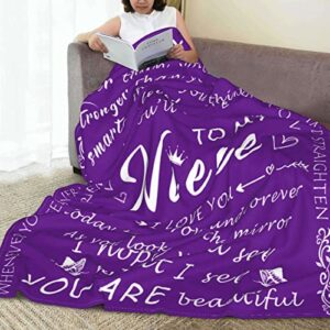 to My Niece from Aunt Throw Blanket, Niece Birthday Graduation Gifts from Auntie Uncle Ultra-Soft Micro Blankets for Bed Couch Travel Beach 50"x60"