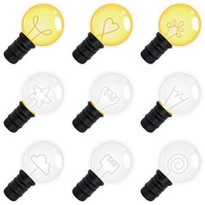 45 pcs industrial chic light bulbs cut-outs rustic lights for bulletin board accents name tags party decorations classroom decor, double sided printing