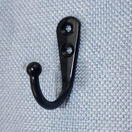 Wall Mounted Coat Hook， Heavy Duty Hooks Shower Hanger Hooks Robe Hooks for Hat Keys Closet Bag Backpack Hanger Spray Black