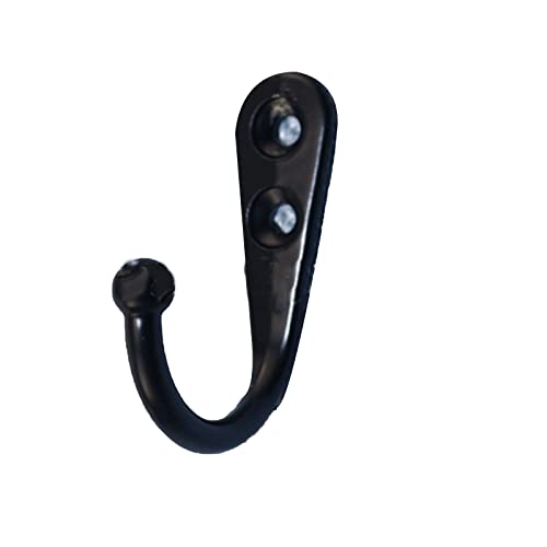 Wall Mounted Coat Hook， Heavy Duty Hooks Shower Hanger Hooks Robe Hooks for Hat Keys Closet Bag Backpack Hanger Spray Black