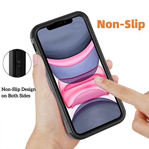 Co-Goldguard for iPhone 11 Case, [Shockproof] [Dropproof] Non-Slip Heavy Duty Phone Case Cover for Apple iPhone 11, 3 in 1 iPhone 11 Protective case, Black