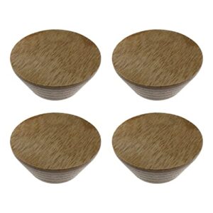 faotup 4pcs 1.88inch diameter beech wall hooks,natural wooden coat hooks,round wood coat hooks,wooden wall hooks beech,with screws,1.88×1.88×0.78inch